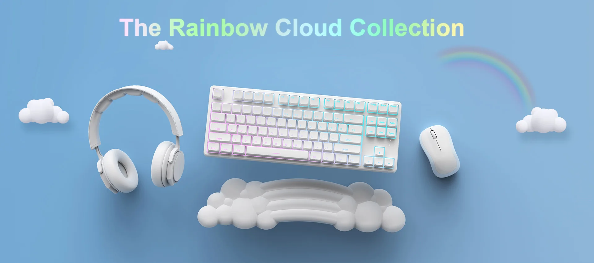 EPOMAKER Cloud Mechanical Keyboard Rest - Ergonomic Support