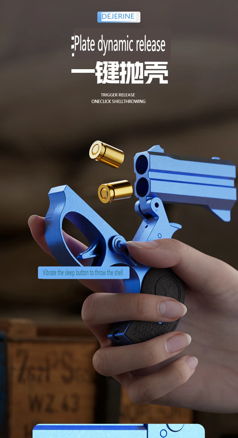 Vp434 Toy Gun Double Barreled Troll Mini Model Transmitter Alloy Soft ...