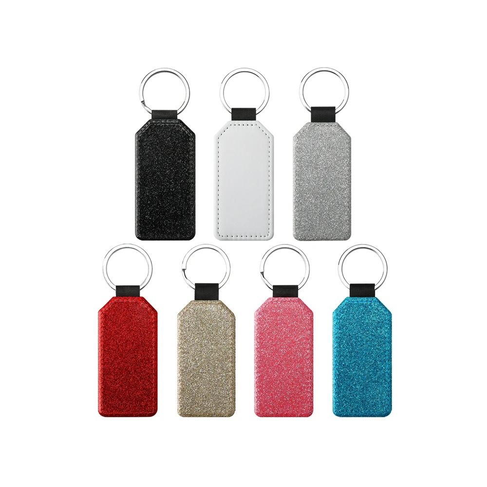 Custom Sublimation Photo Keychains - PU Leather Blanks