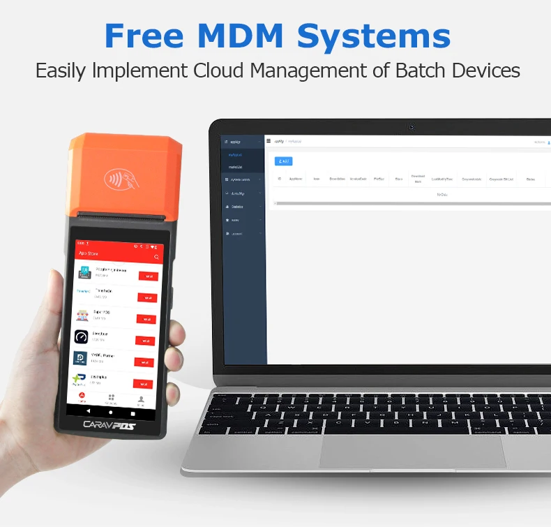 POS Terminal Android 13 8 Core Handheld Smart POS Printer