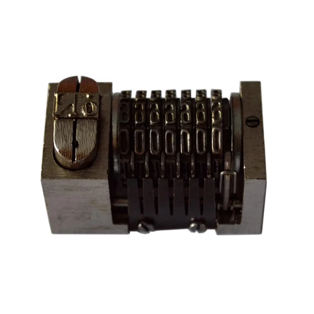 1 Piece Press Letter Numbering Machine 7 Digits Backward| Alibaba.com