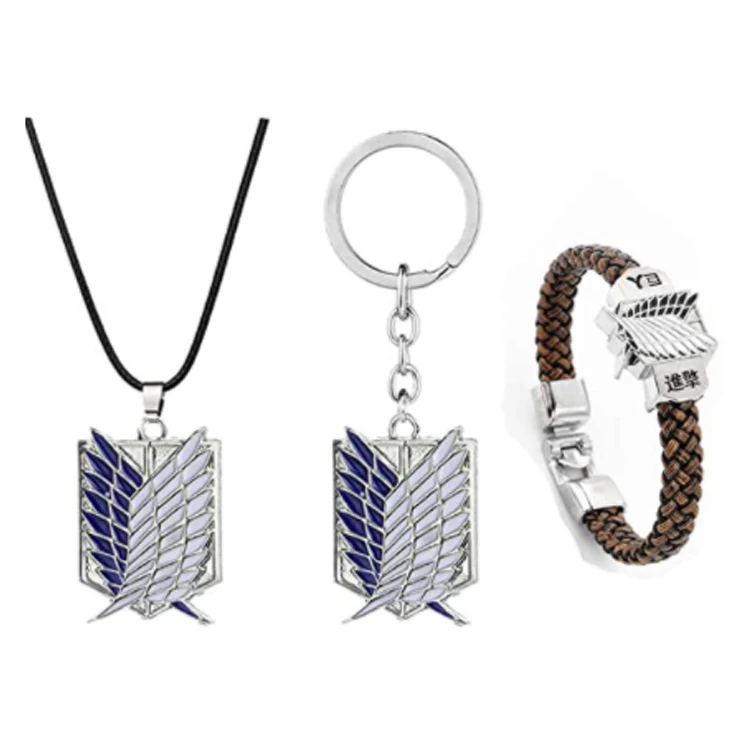 Attack On Titan Eren Jaeger Key Pendant Necklace Sword Attack On Titan ...
