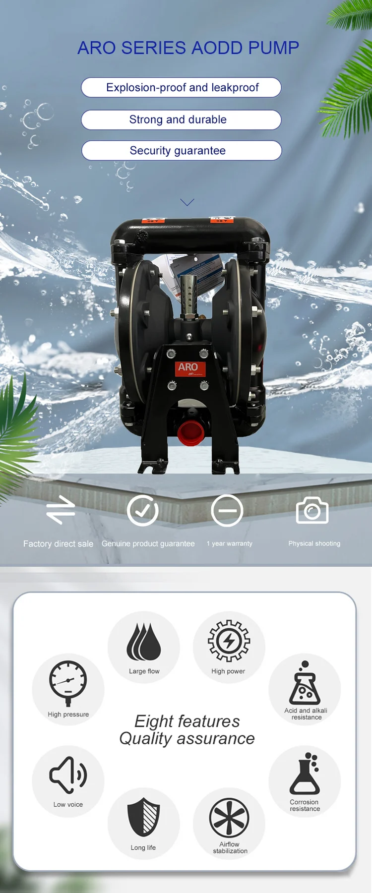 ARO AODD Pump - Efficient 1 Inch Diaphragm Pump for Various Uses