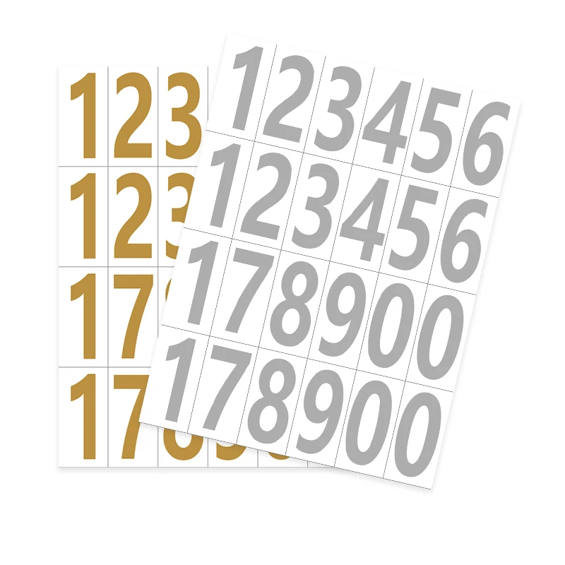 Factory Wholesale Custom Transfer Sticker Self Adhesive Number Stickers ...