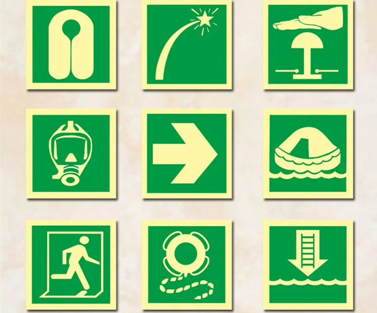 IMO Compliant Fluorescent Ship Label Luminous and Self-Luminous Flame ...