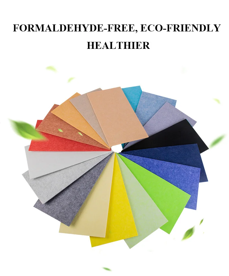 Custom Size Felt Sound Absorption Wall Panels Polyester Fiber Acoustic ...