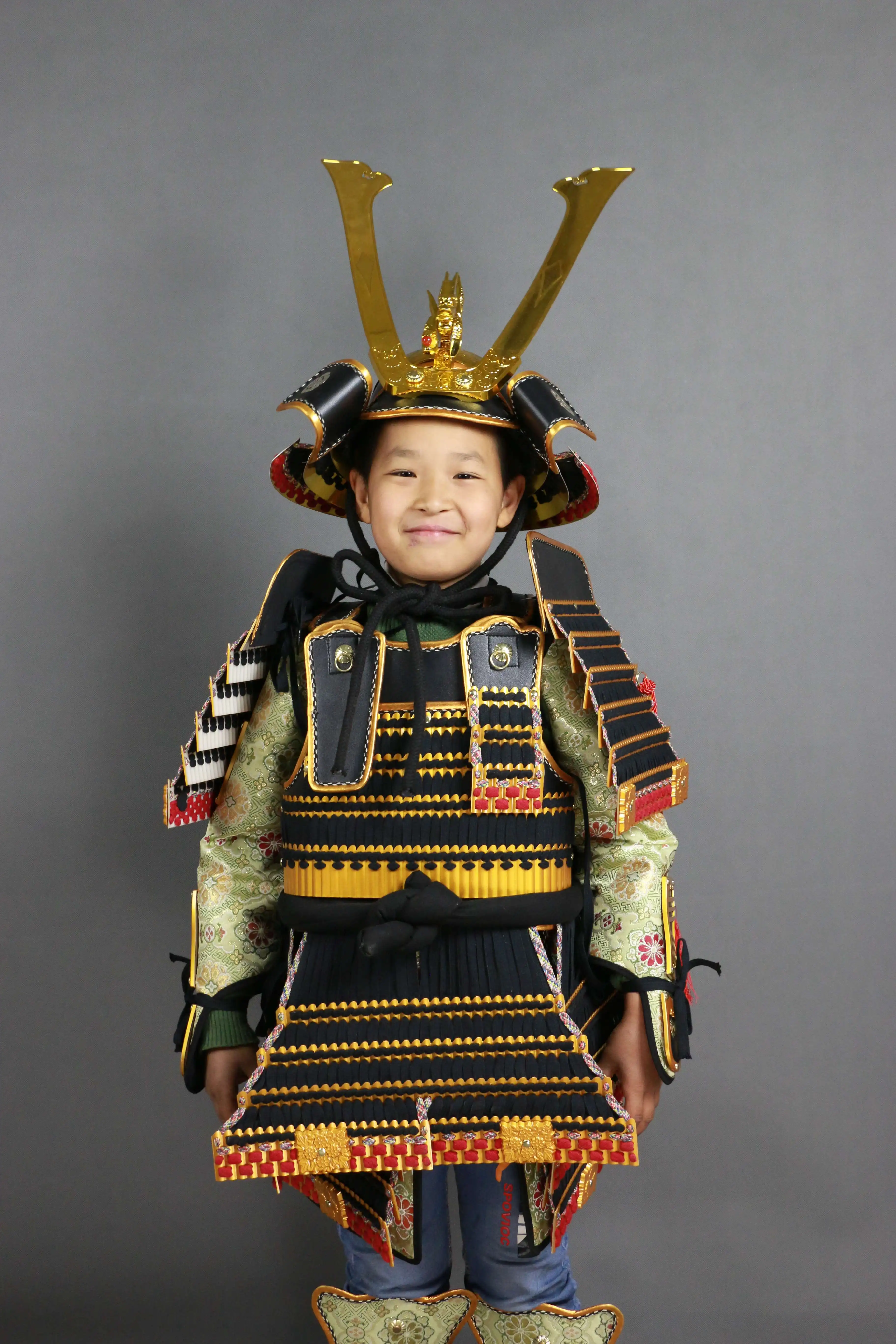 Kids Child Japanese Samurai Armor Figure - Custom Enamel Pin