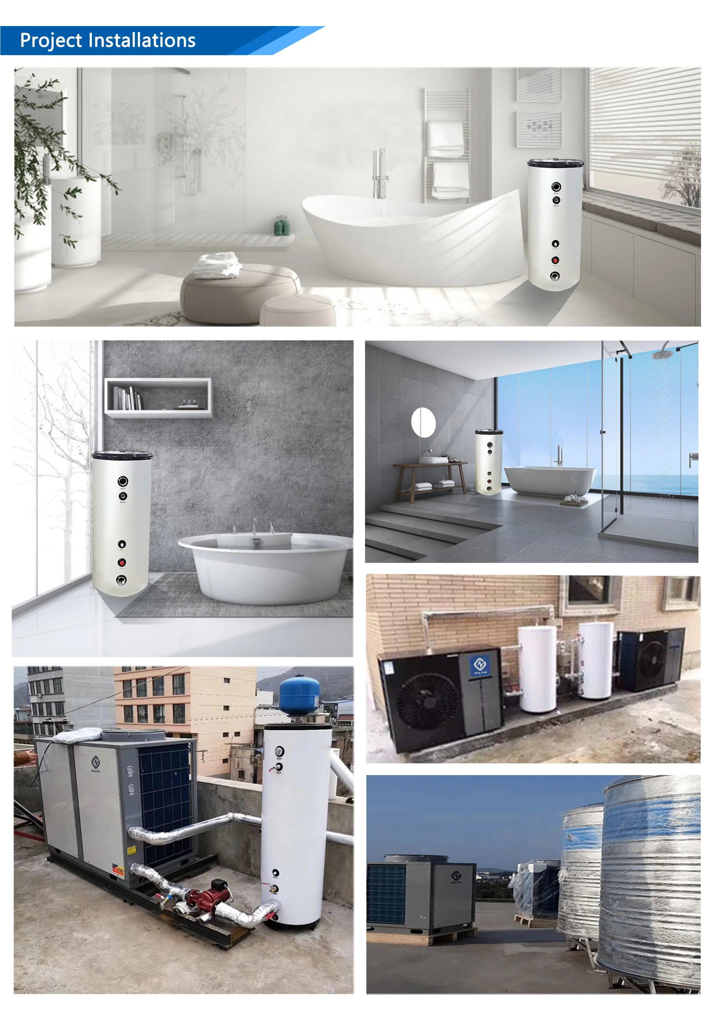 Sus304 Stainless Steel Solar Water Tank 100l 200l 300l 500l China ...