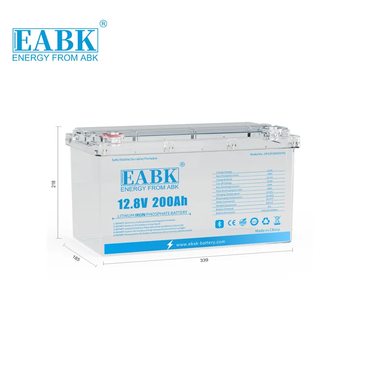 Maintenance Free 24 Volt 200ah 100ah Lithium-ion Marine Solar Storage ...