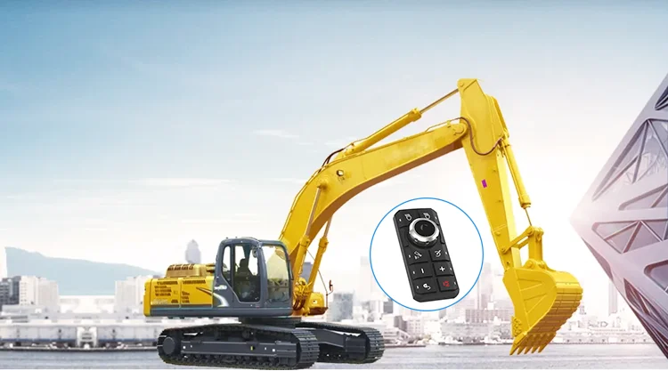 Vehicle Control Unit Hmi Display Controller Button Panel Sensor Control System For Crane Loader ...