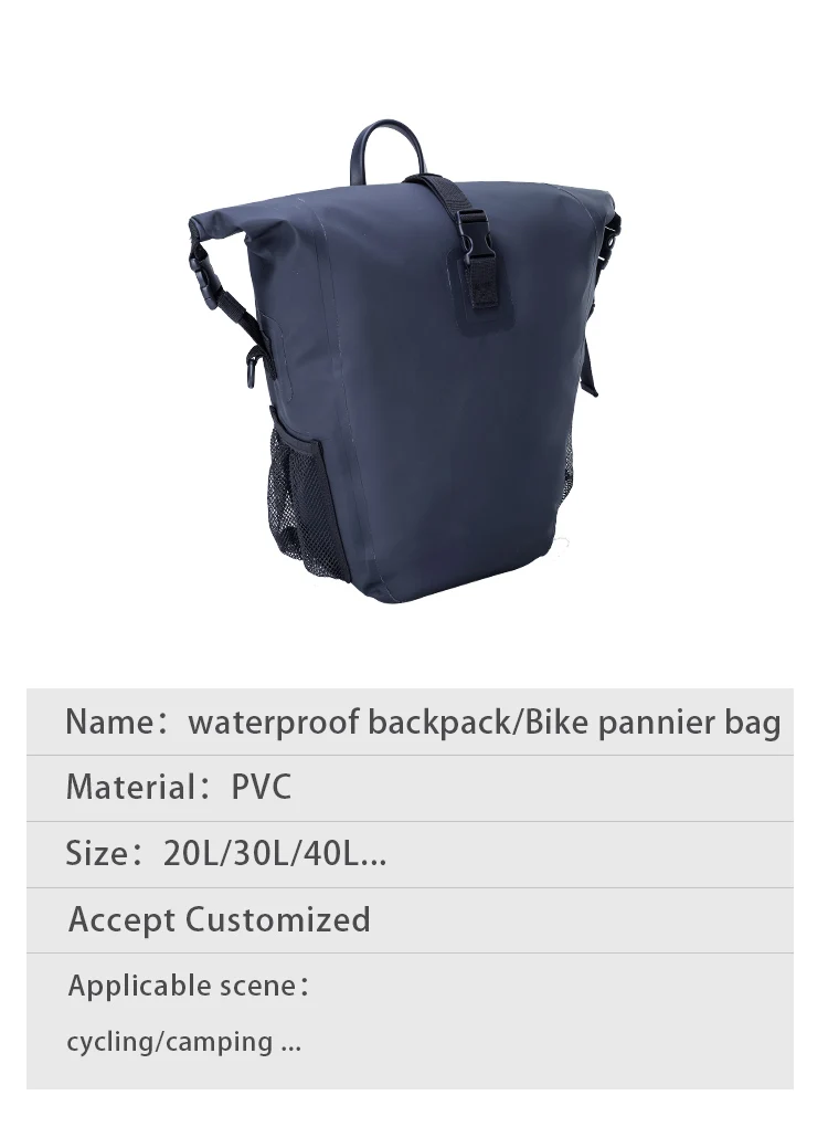 Custom Outdoor Transport Bike Pannier Bags Cycling Pannier Side Bag ...