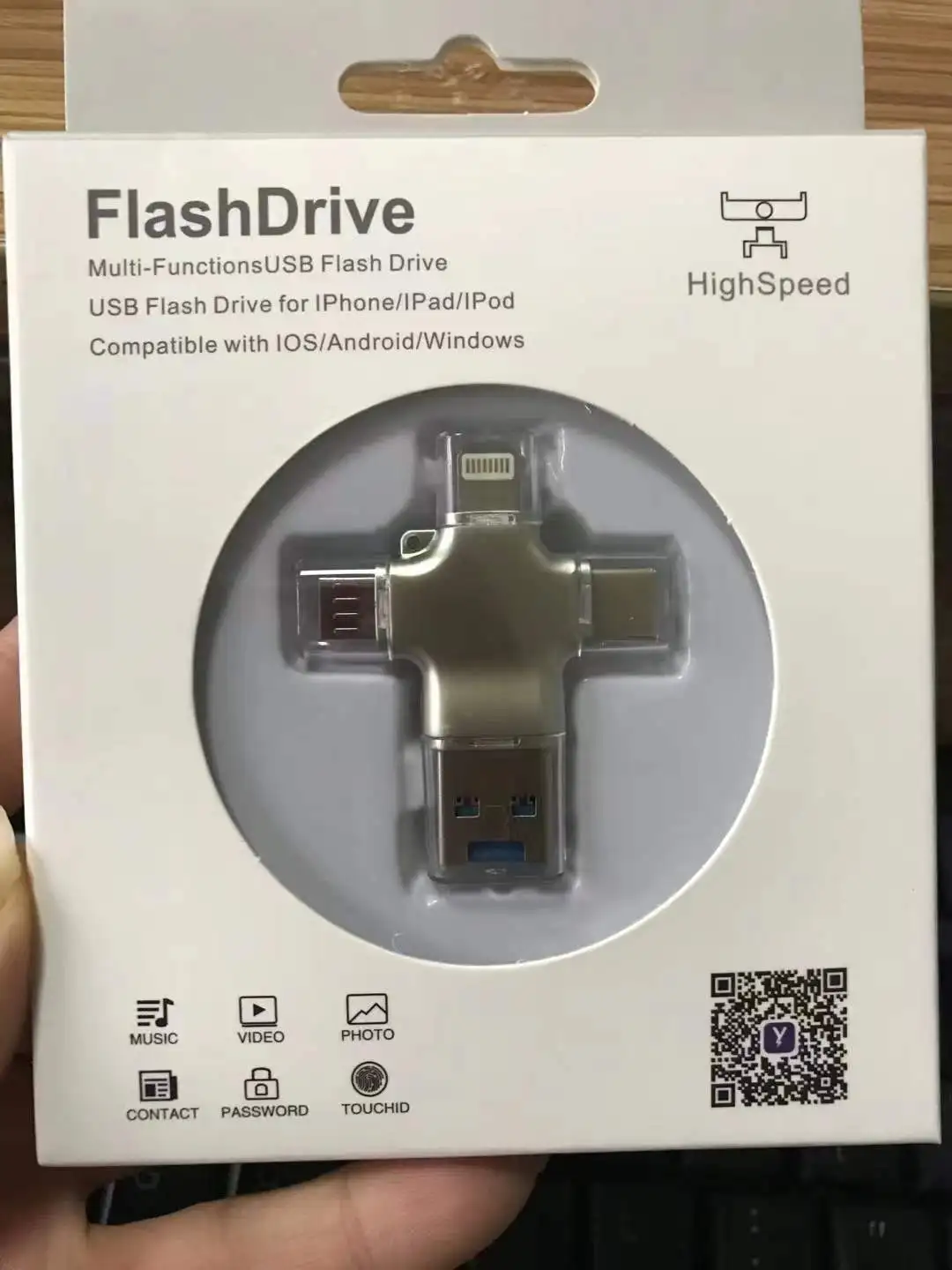 4 In 1 Usb 3.0 Flash Drive Otg Pen Drive 512gb,4 In 1 High Speed Usb Multi Drive Flash Drive,4 ...