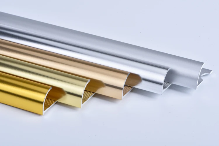 Brilliance Decorative Anodized Aluminium Trim - Round Corner Edge Pieces