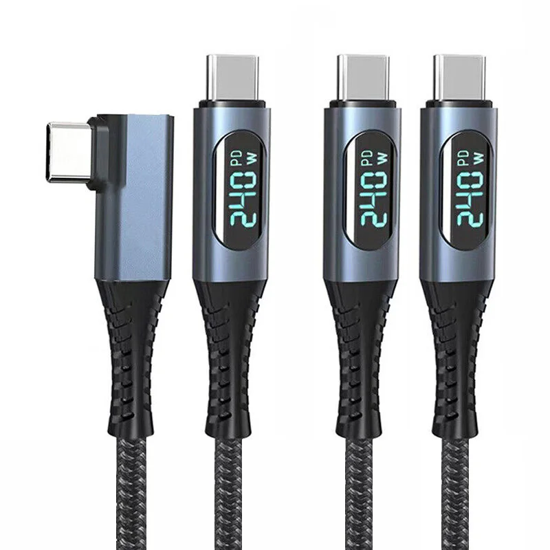 Xput USB 4.0 Type C 48V/5A 240W Fast Charging Cable with Led Display ...