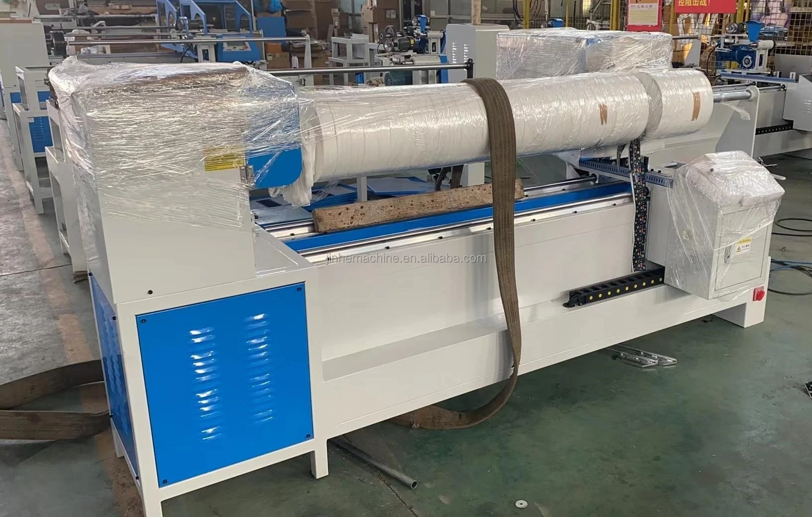 Round Blade Cloth Non Woven Roll Binding Strip Slitter Cutter