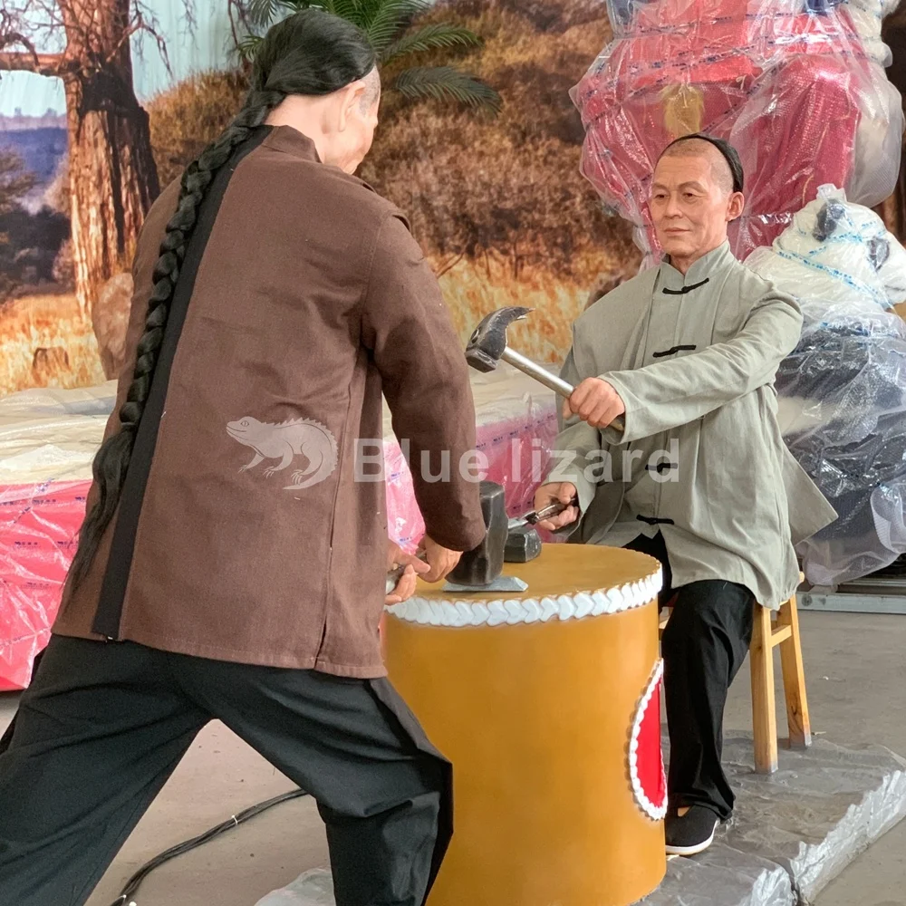 Artificial Movie Realistic Animatronic Silversmith Model for Attraction ...