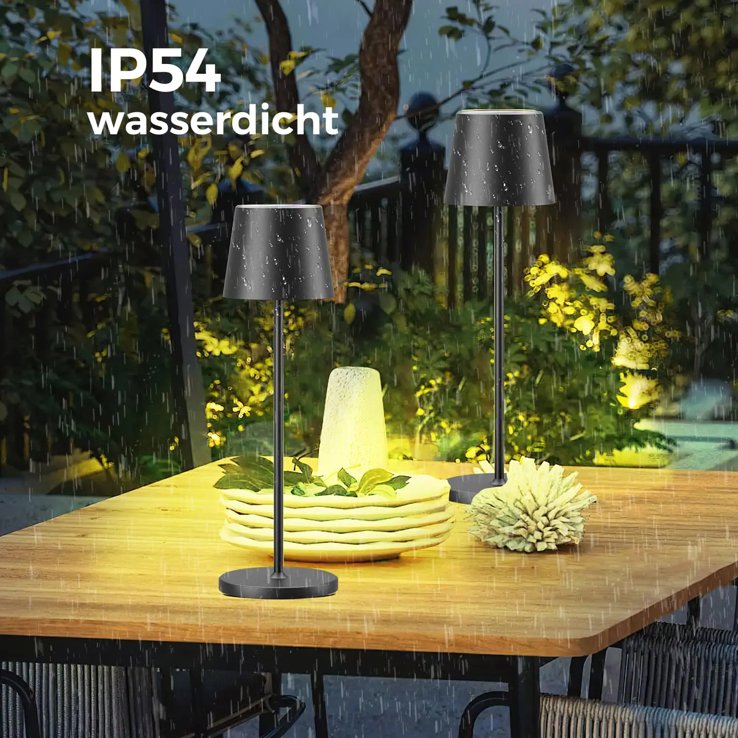 Modern Creative Style Round Led Table Lamp Battery Operated 3 Color ...