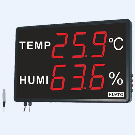 HUATO HE230A warehouse Large LED screen temperature & humidity board ...