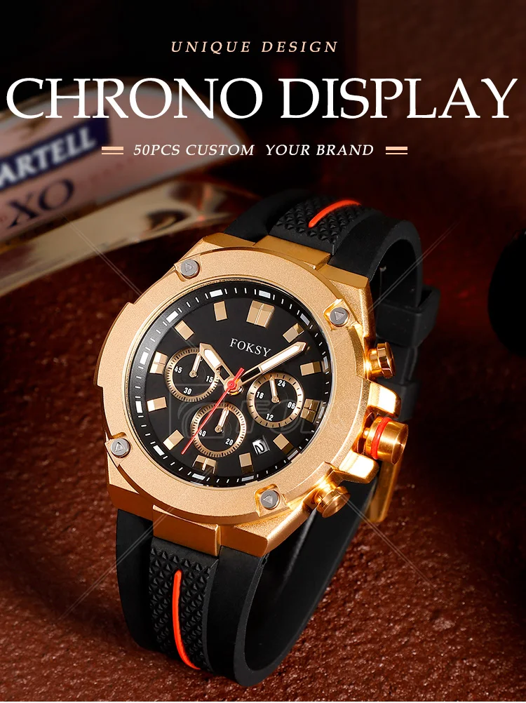 OEM Accept New Design Brand Silicone Strap Luxury Wrist Custom Logo ...