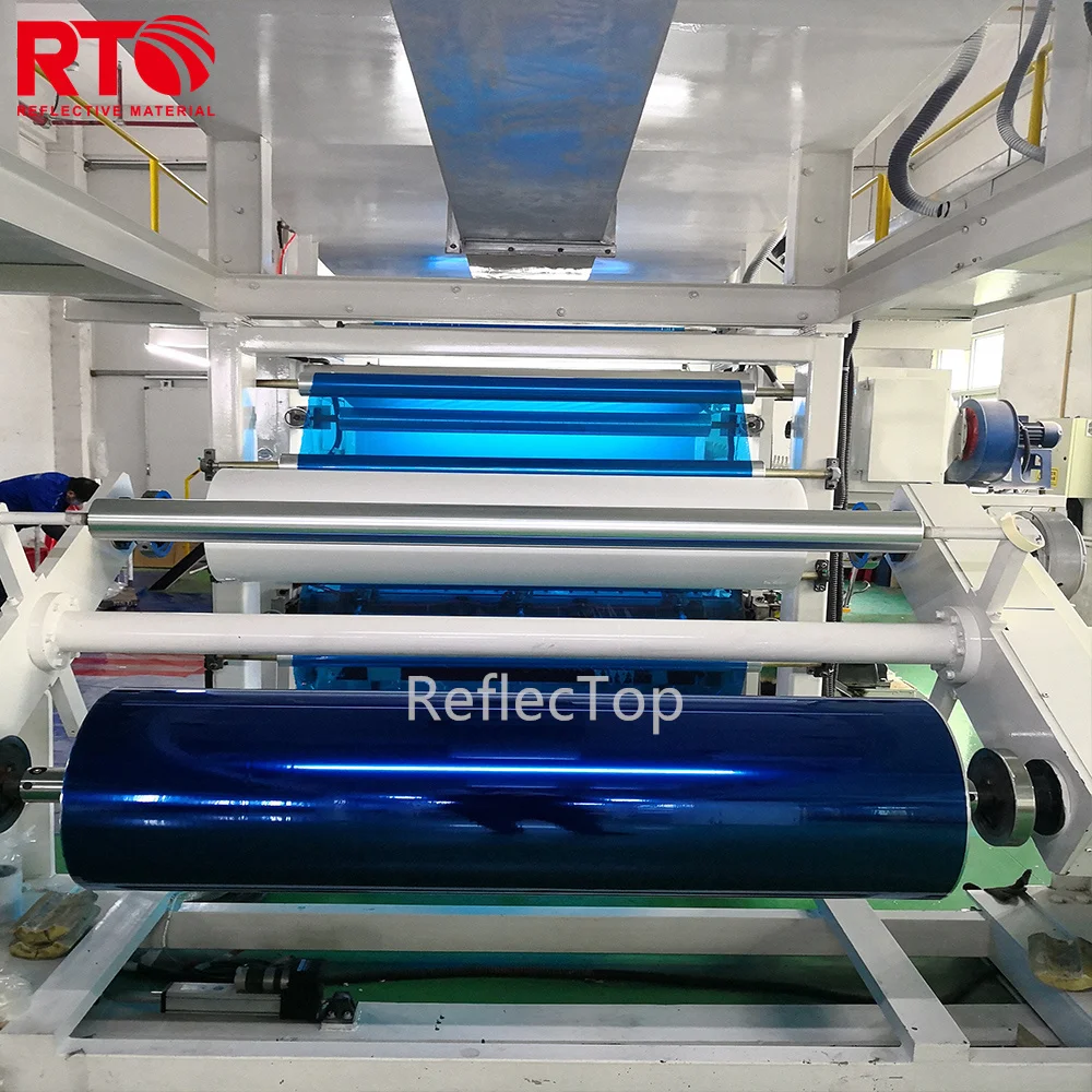 1.24*45.7m Pvc Reflective Sheet Black Brown Advertisement Reflective ...