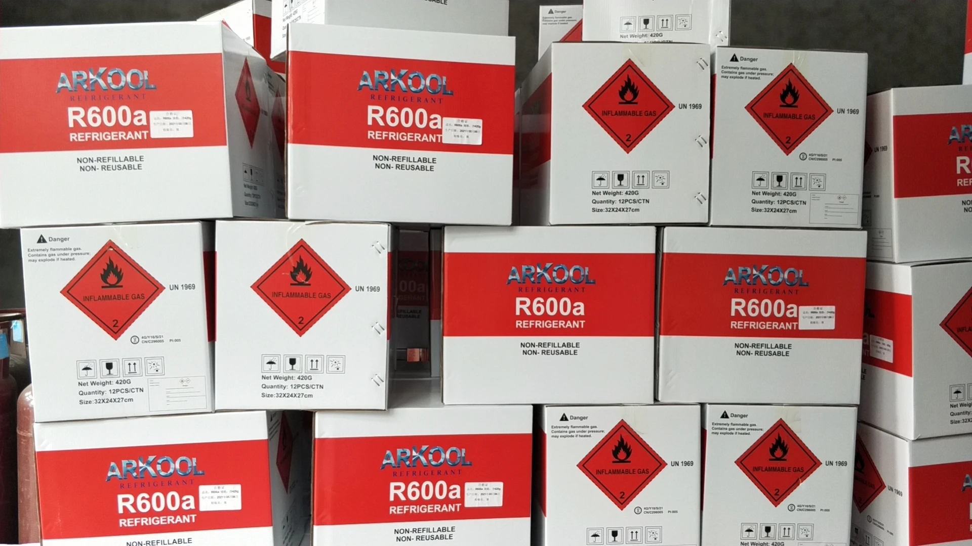 R600a Refrigerant N-butane Refrigerant Gas R600a R600 600 600a 99.9% ...