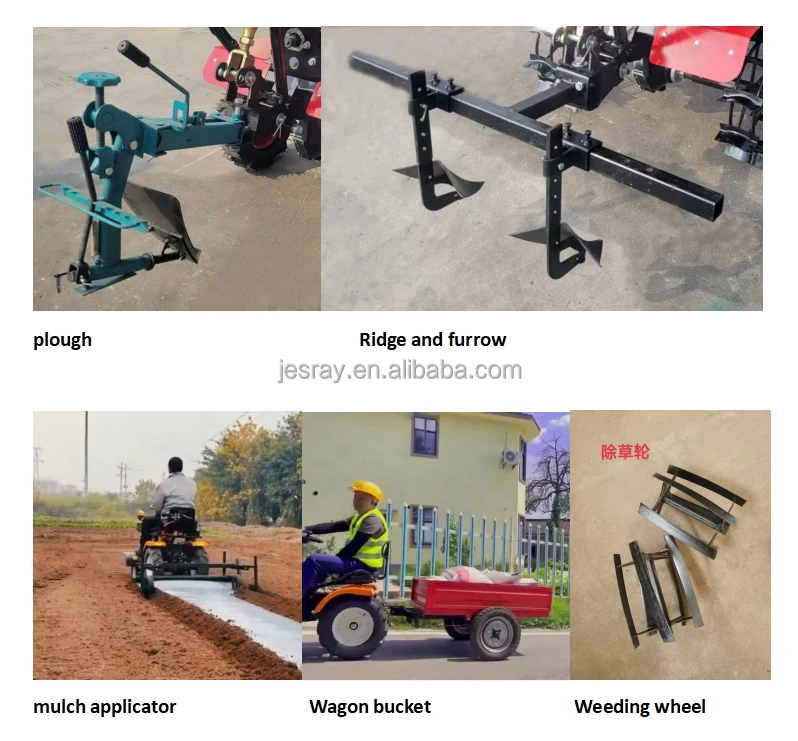 Mini Tractor Factory 15HP 12HP 10HP 18hp 4x4 4WD Garden Rotary Tiller ...