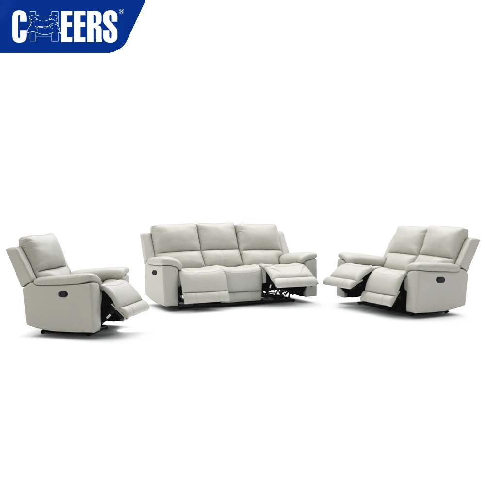 Cheers 3 2 1 Seater Leather Recliner Chair Electronic Designer Comfort ...
