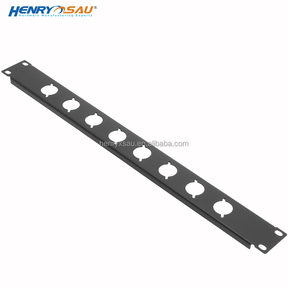 Single-space Component Panel With 8 Punch-out Holes Fixed For Audio Xlr ...