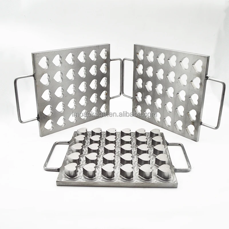 Custom Heart Shape Multi 30 Cavities Press Powder Mould