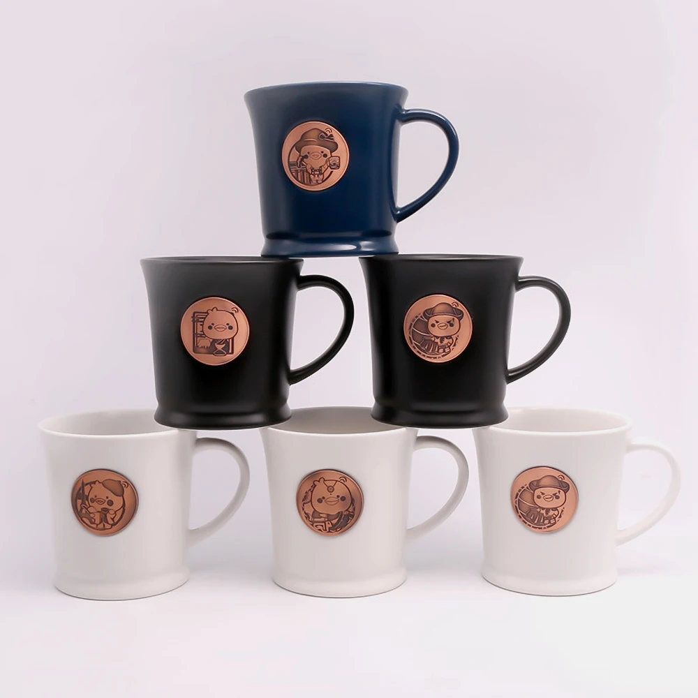 Minimalist Style Ceramic Mugs Customizable Logo Ceramic Coffee Mug ...