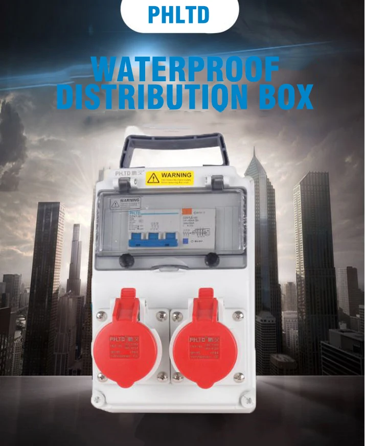 Portable Waterproof Power Distribution Box Plastic Insulated Switch Box ...