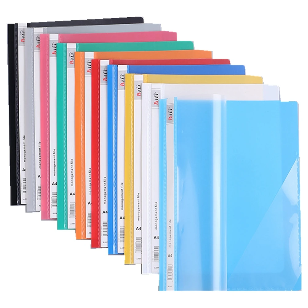 A4 Clear Plastic Conference File Cover - Durable PP Report Spine Bar ...