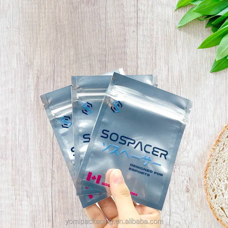 Custom Printed Food Packaging Bag Small Size Three Side Seal Bag Coffee ...