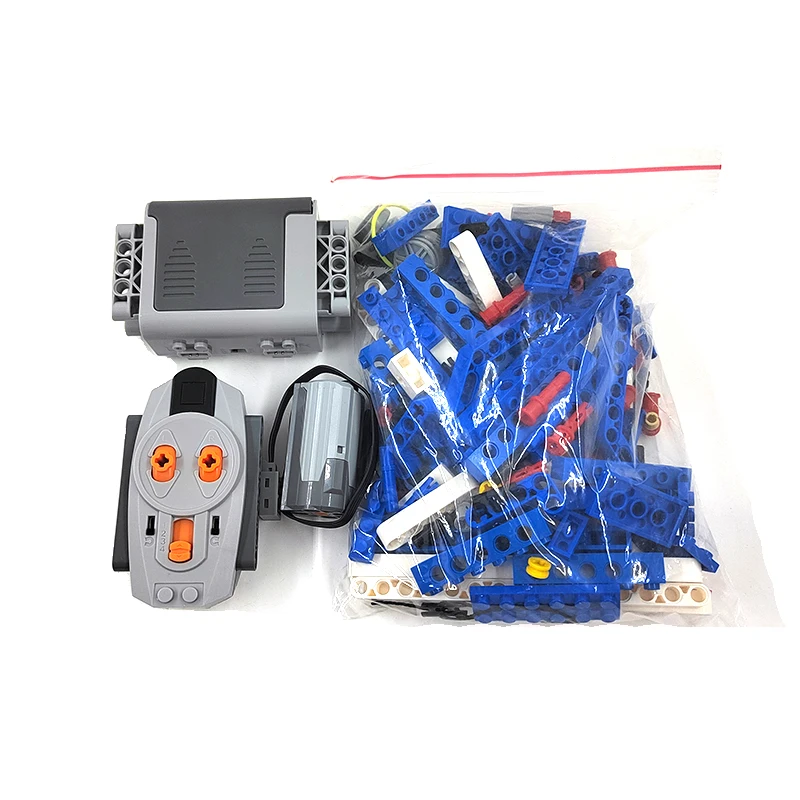 9686 RC APP Program Motor Crane Freight Elevator Car Building Blocks ...