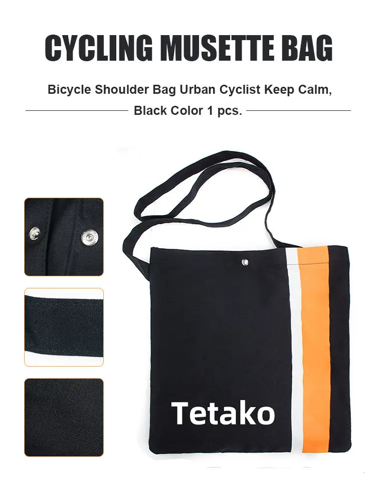 Folding Cotton Bicycle Feed Musette Cycling Bag - Durable & Versatile
