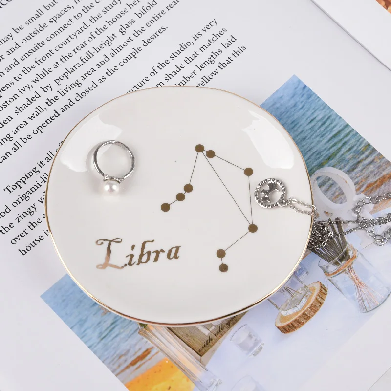 Constellation Symbol Ceramic Custom Trinket Dish 12 Constellation Alien ...