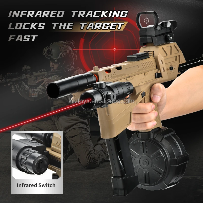 57cm Manual Automatic Integrated Water Bullet Gun Electric Gel Ball ...