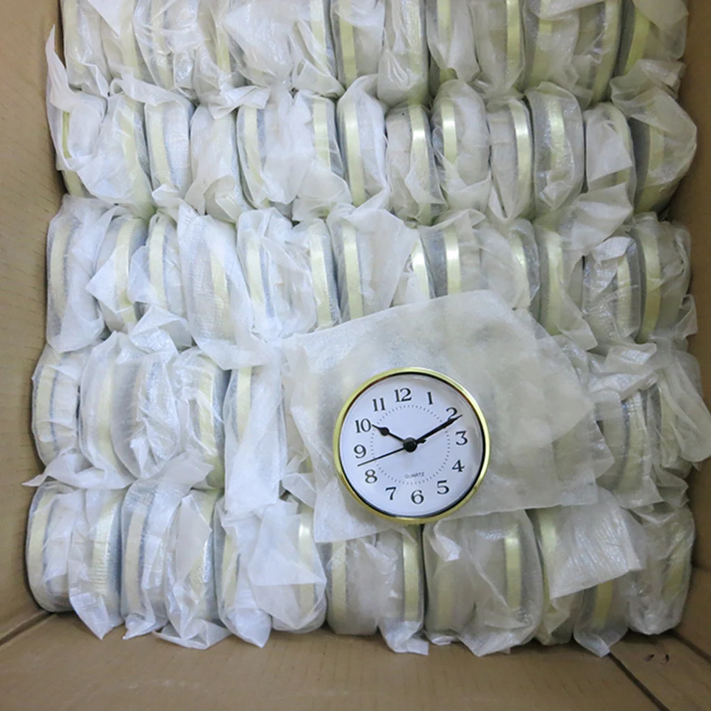 70 Mm Black Bezel Plastic Clock Insert Antique Style Quartz Insert ...