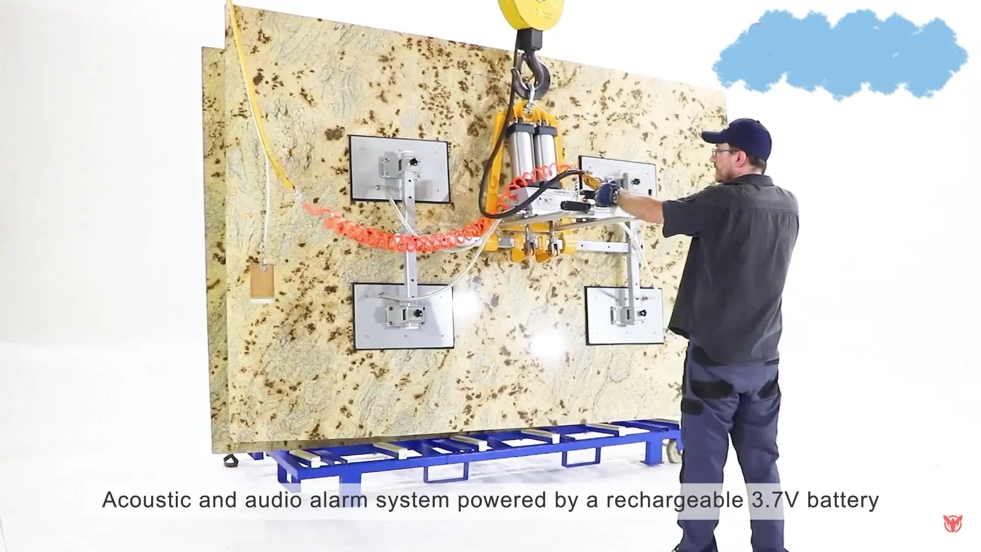 Stone Marble Air Vacuum Lifter Granite Slab Lifter Glass Suction Cup ...