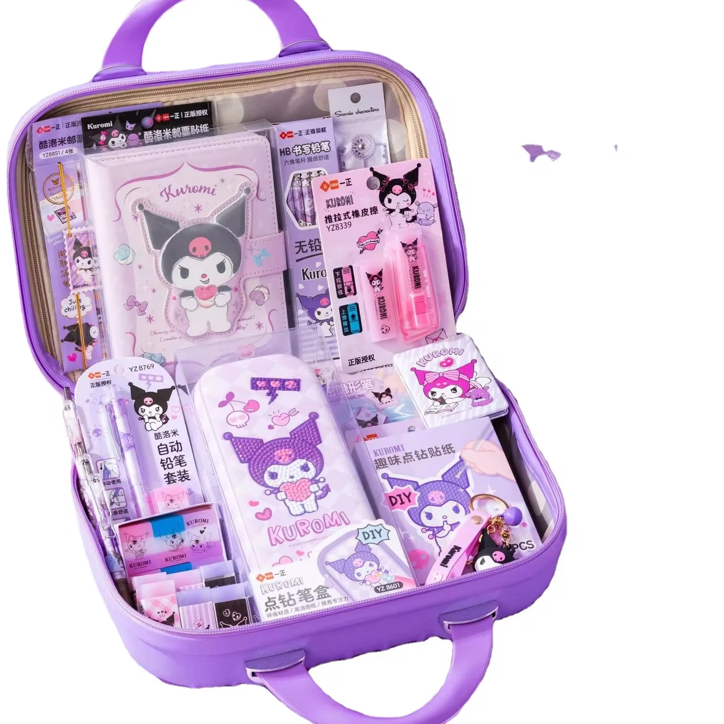 Cartoon Sanrioed Stationery Set Girls birthday gift Kuromi Handbook ...