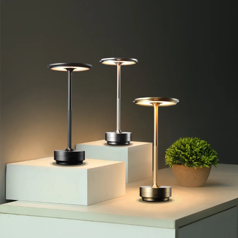 Rechargeable LED Table Lamp - Modern, Simple, and Bright
