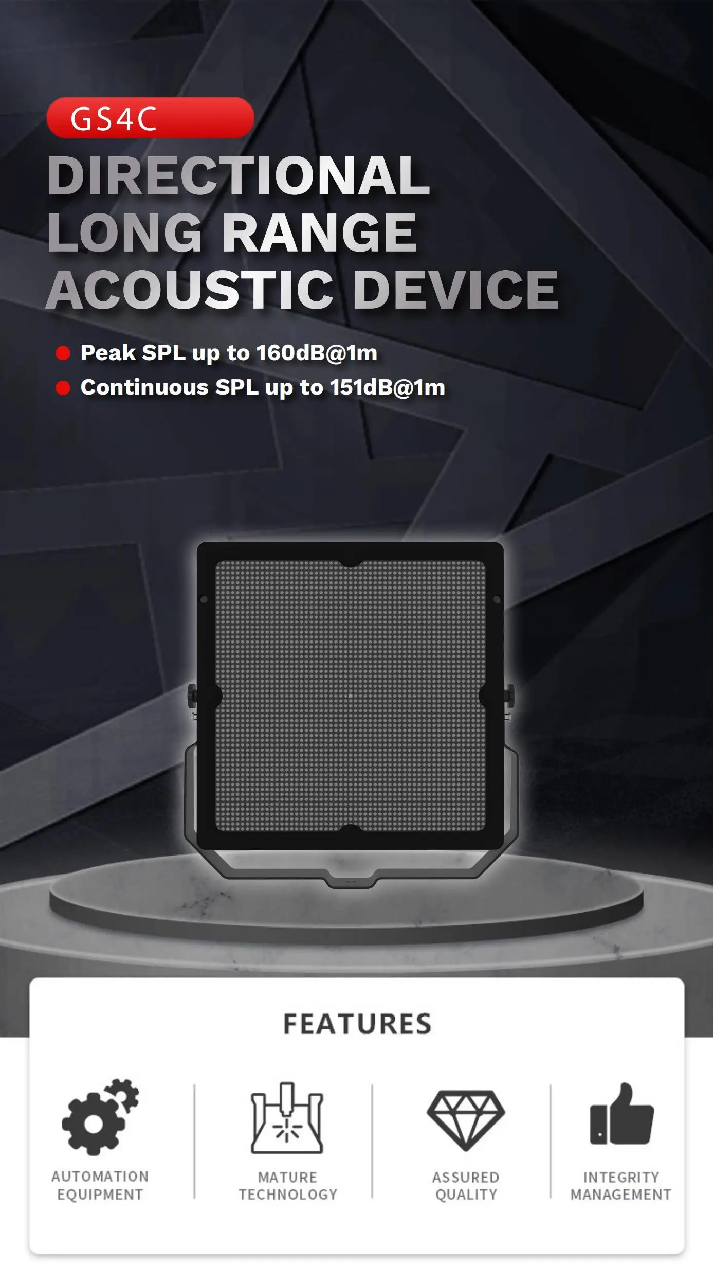 Gs4c Broadcast 8000m And Drive Away Birds High Spl 160db Long Range ...