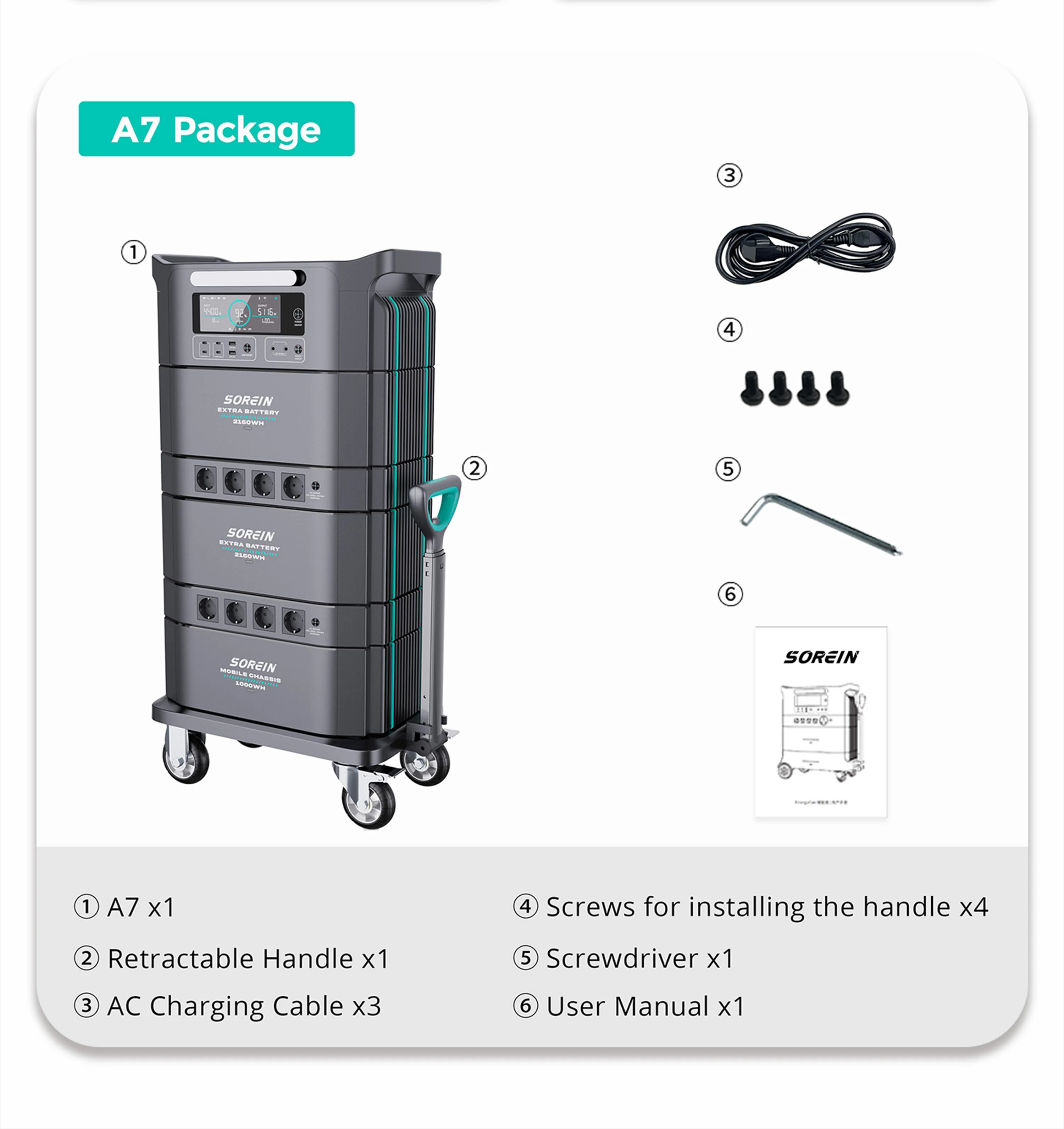 Sorein 7kwh Portable Generator 9000wh Solar Power Station for Camping ...