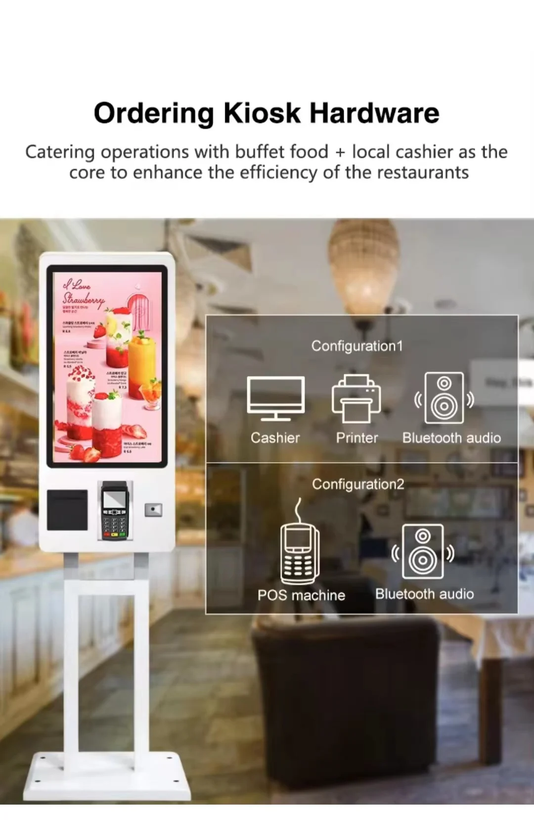Self Service Payment Kiosk Shopping Mall Restaurant Hotel Check in Card ...
