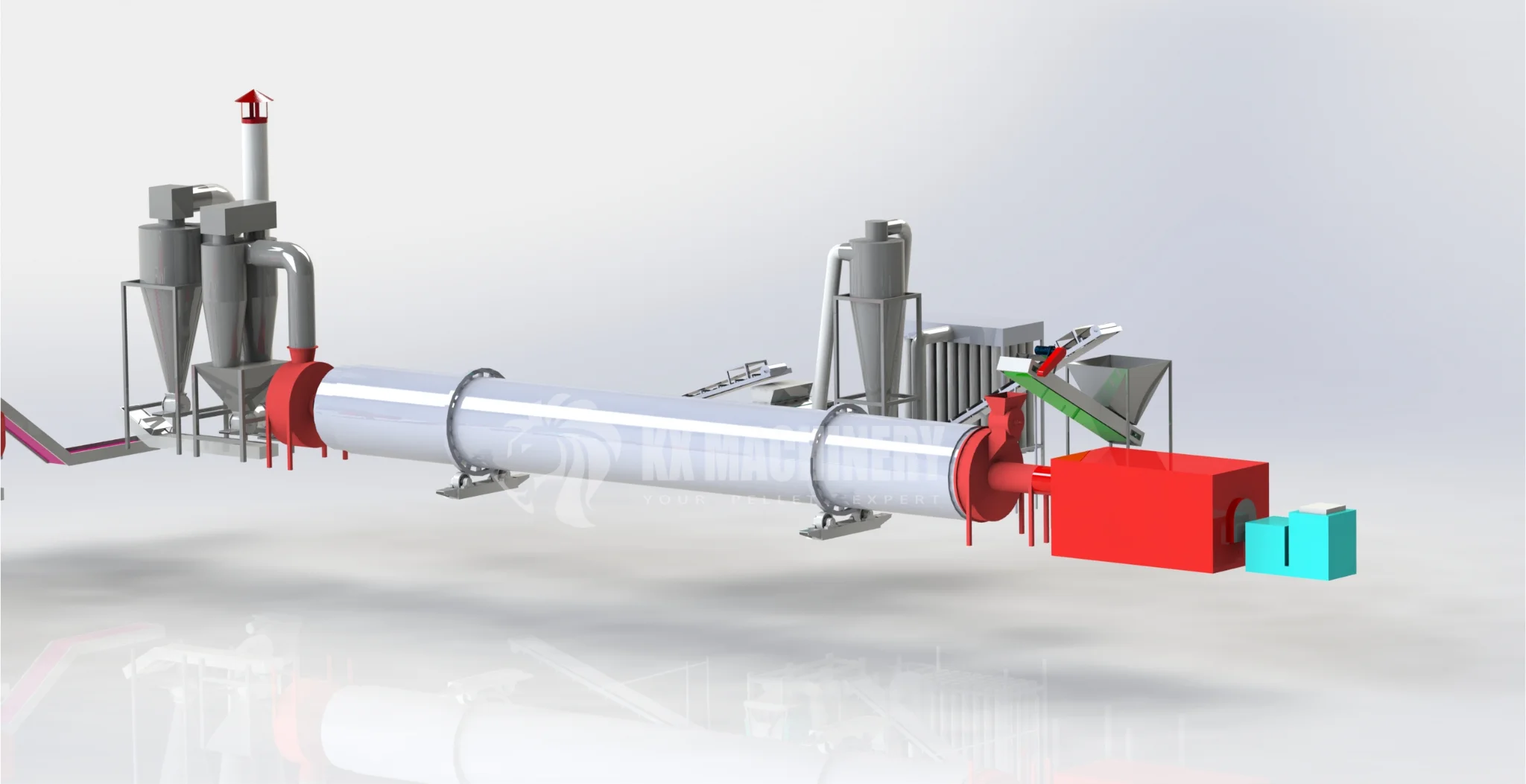 Efficient Biomass Bagasse Dryer - High Capacity & Energy Saving