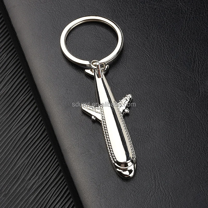 Airplane Metal Keychain Aircraft Keychain Metal Custom 3d Metal ...