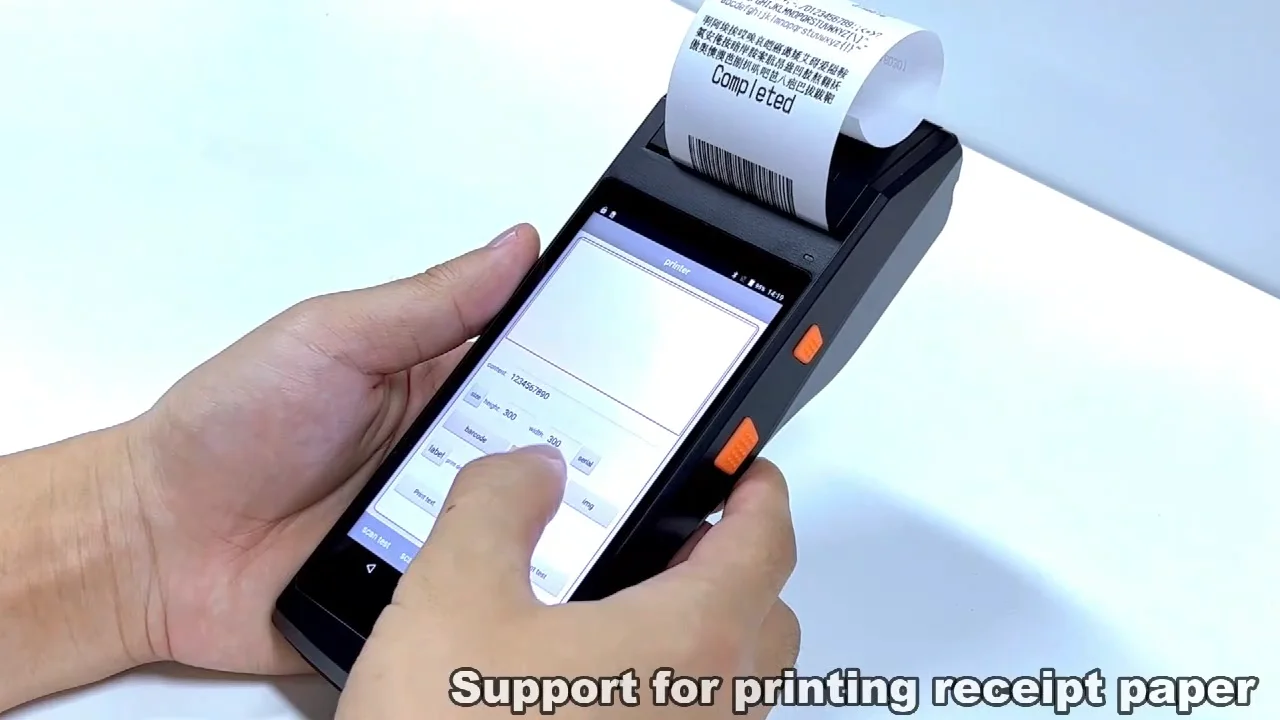 Rugged Portable Nfc Rfid Reader Android Handheld Pos Terminal 1d 2d ...