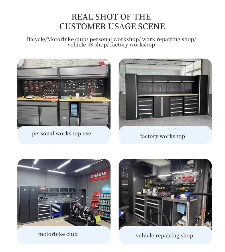 Heavy Duty Garage Workbench Tool Cabinet - Modular Steel Storage ...