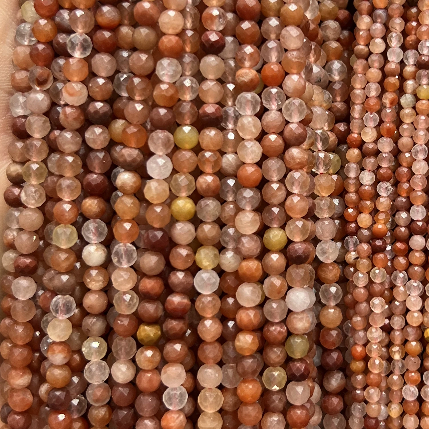 Gemstone Stone Beads Burned Ruby Beads Ruby Natural Faceted Cutting ...