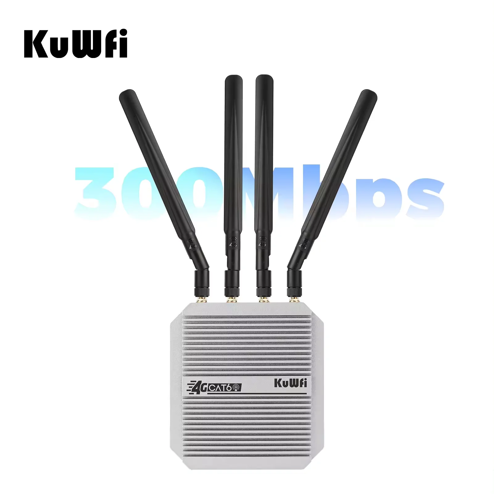 Cat6 300Mbps KuWFi high speed dual band 1800M waterproof outdoor 4g router with dual sim card ...